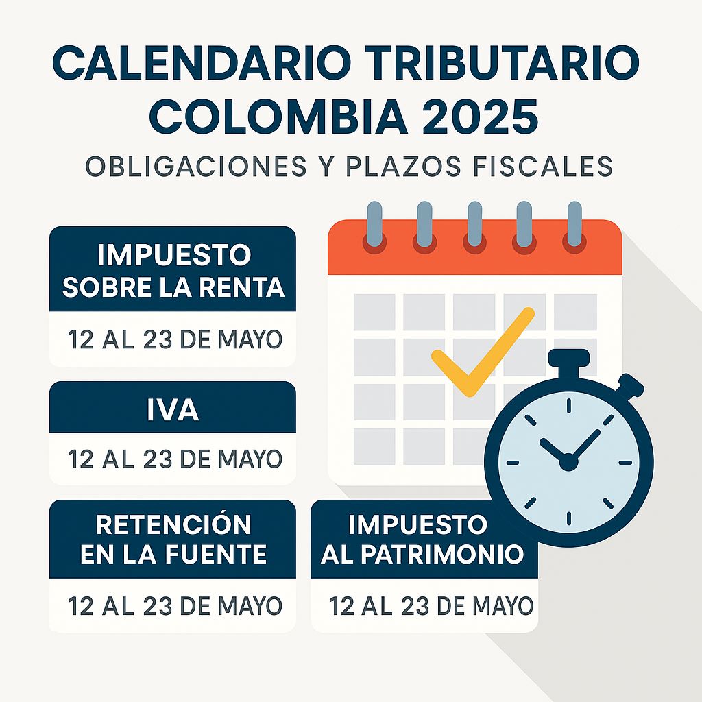 Calendario Tributario Colombia 2025: Obligaciones y Plazos Fiscales