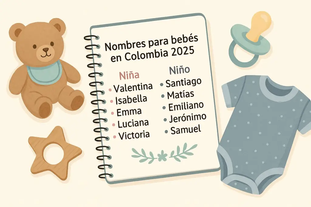 What are the most popular baby names in Colombia?